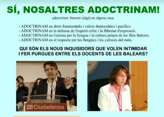 Carteles intimidatorios contra Ciudadanos en Baleares por denunciar la ...