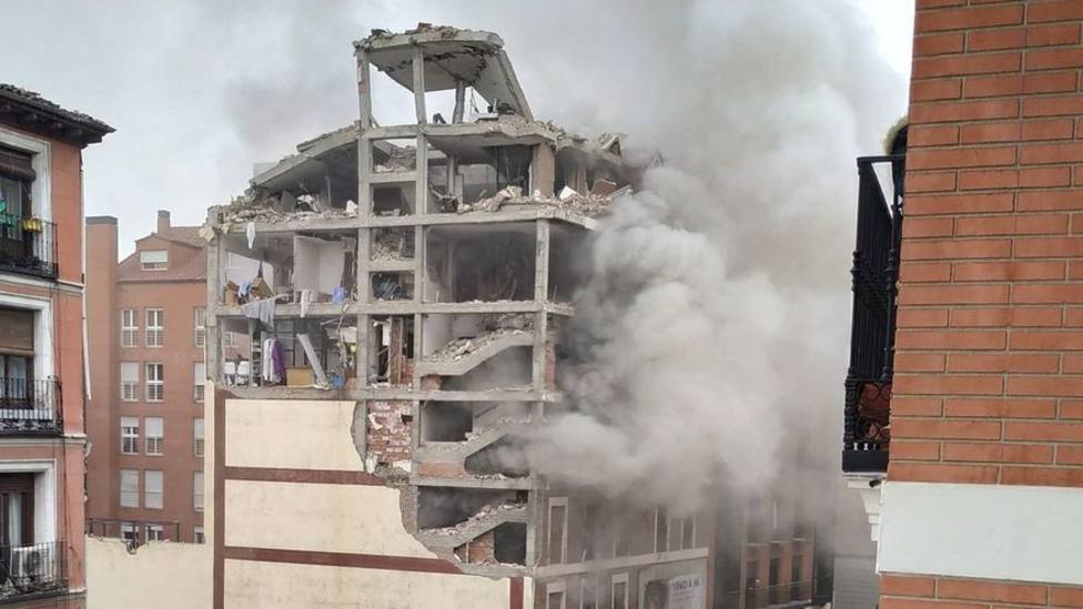 (Video) El edificio explosionado en la calle Toledo de Madrid pertenece ...
